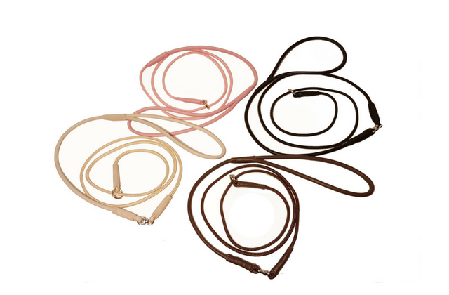 Leather and cord dog slip show lead – WoofStar Shop